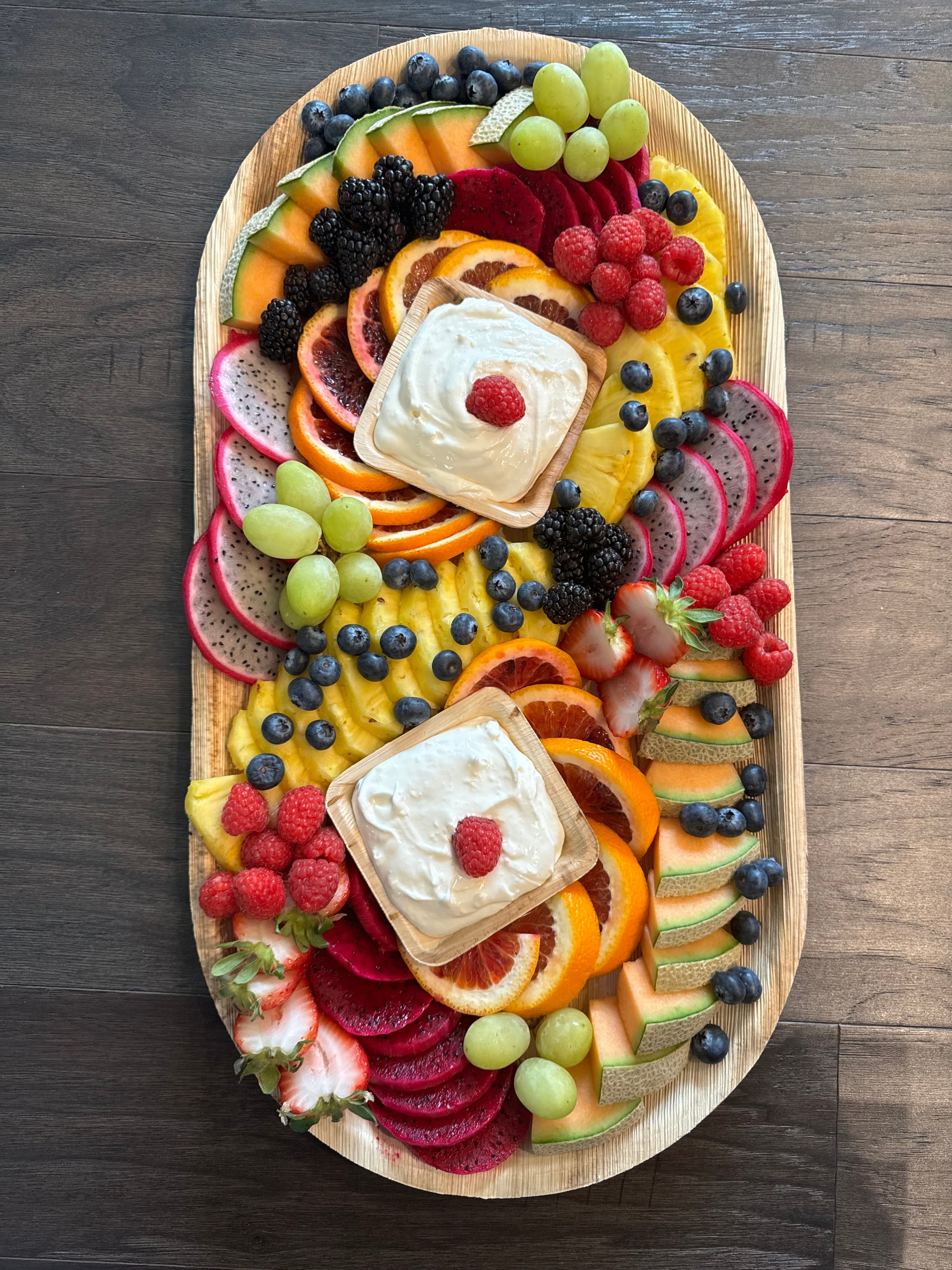 square fruit platter
